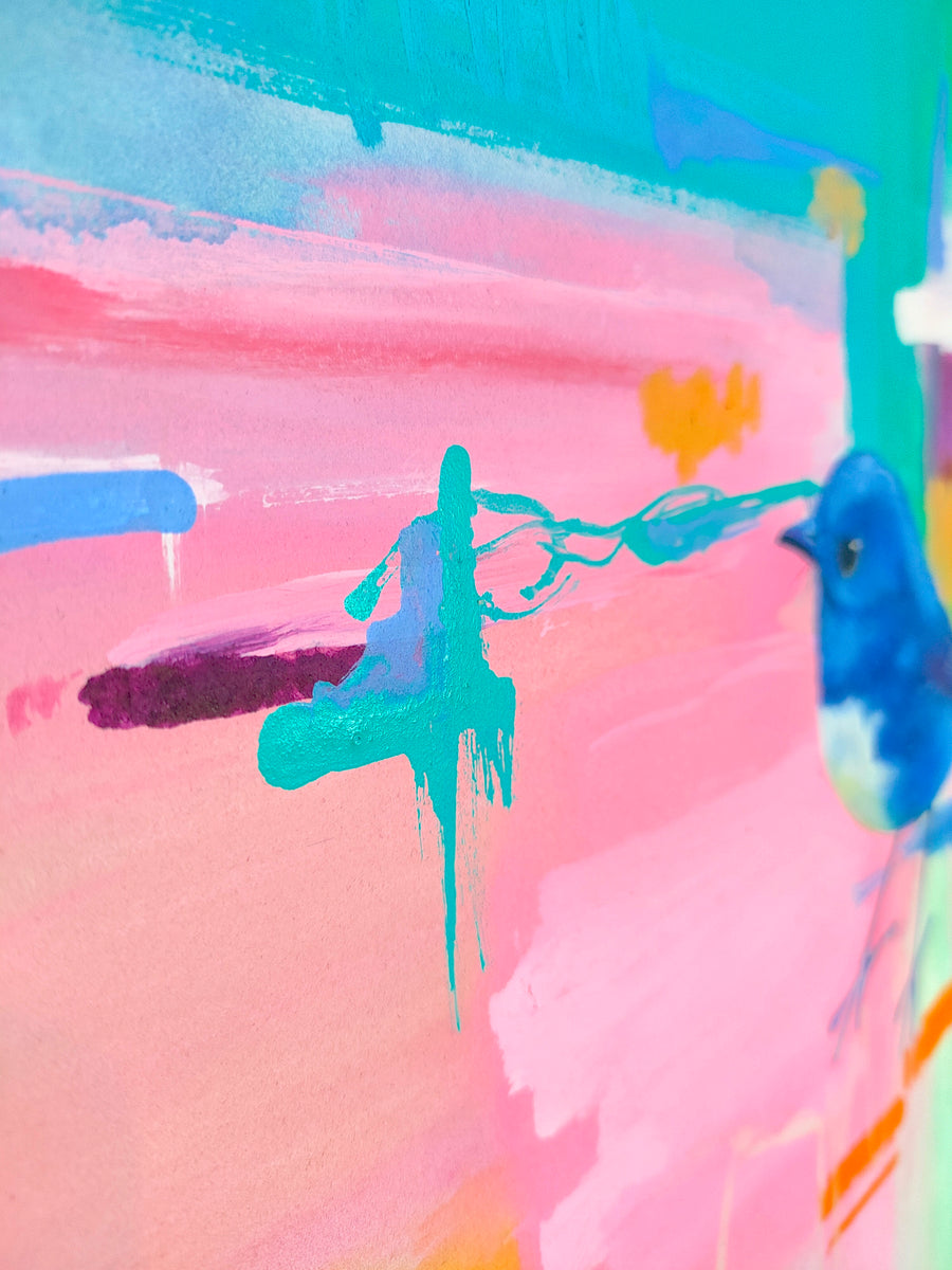 Bright Robin Original Painting – Mia Riddell Watercolour